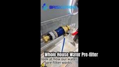 Let’s take a closer look at how our water pre-filter works