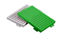 China Metal Facade External Insulated Facade System Perforated Solid Sheet For Air Conditional Cover for sale