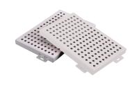 China Metal Facade External Insulated Facade System Perforated Solid Sheet For Air Conditional Cover for sale