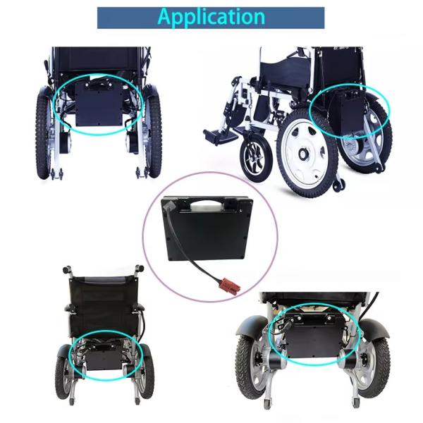 Quality 24V 36V 12Ah Electric Wheelchair Battery Replacement Lithium Phosphate Batteries for sale