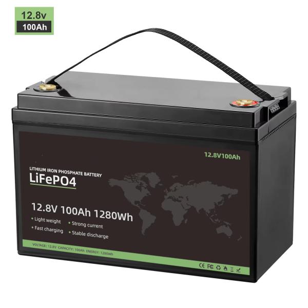 Quality 12.8V 100AH Lifepo4 Battery Pack LFP Lithium Ion Battery For Motorhome for sale