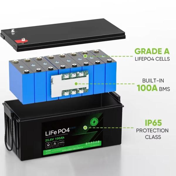 Quality Rechargeable LFP Lithium LiFePo4 Batteries Grade A Cells 12V 400Ah for sale