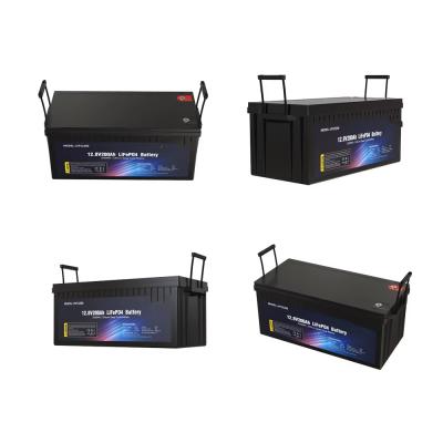 China LiFePO4 Energy Storage mobile Lithium Camper Battery Pack 12.8V 300AH for sale