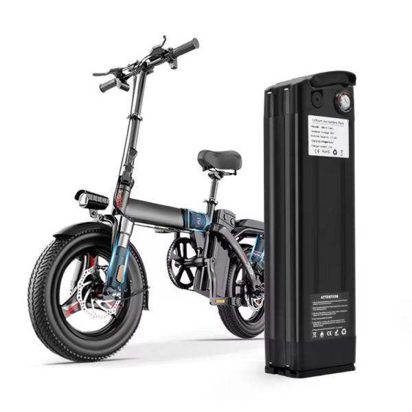 Quality 36V 24 Volt 10Ah 10.4Ah Electric Bicycle Battery Pack Lithium Ion Silver Fish for sale