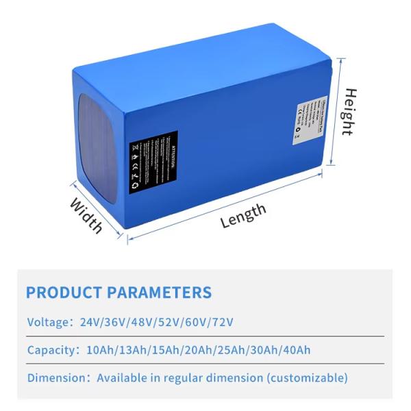 Quality Custom Electric Bicycle Battery Pack Lithium Cell For Ebike Scooter 72V for sale