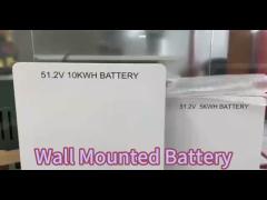Home Wall Mounted Battery Storage Lifepo4 10kwh 20kwh 51.2v ODM