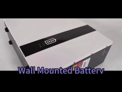 Stackable Lithium Ion Solar Battery 24V 100AH 51.2v 200ah Wall Mounted IP65 Waterproof