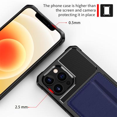 中国 Iphone 12の13 防塵革のための絶妙なマグネティック・カードのホールダー 販売のため