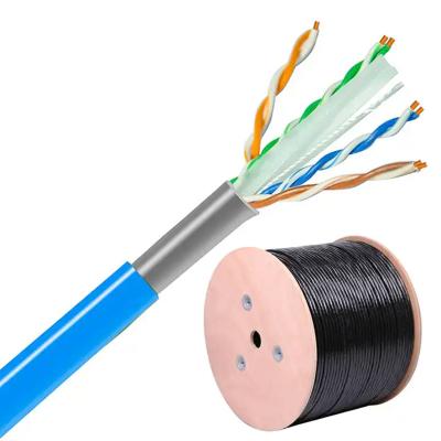 China 100 Mbps Cat6 Cable não blindado -20 a 60°C Cable de temperatura nominal Gauge 23 AWG for sale