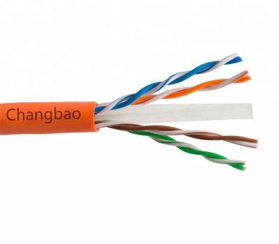 China Polyethy Lene 0.58BC Bare Copper UTP 4 Pair Cat6 Cable for sale