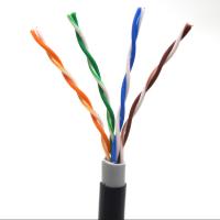 China Outdoor Cat5e UTP LAN Cable 305m 1000ft 24AWG Bare Copper Double Jacket for sale