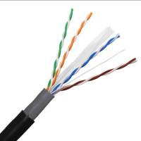 China Cat6 UTP Network LAN Cable 305m PVC PE Double Sheath 23AWG Bare Copper for sale
