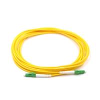 China 3m LC APC Single Mode Simplex Fiber Patch Cord LSZH PVC Jacket Low Insertion Loss for sale