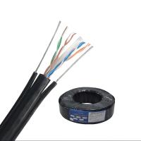 China Surelink Cat6 UTP Elevator Flat LAN Cable 23AWG CCA 305m with Steel Wire for sale
