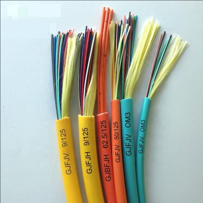 China Indoor Multimode Fiber Cable LSZH Turquoise Sheath Tight Buffered OM3-300 for sale