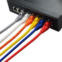 China Cat7 Ethernet Cable 10Gbps 600MHz HDPE Shielded RJ45 Gold Plated for Gaming PS4 for sale