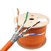China 23AWG SFTP Cat 7 Network Cable 1000MHz Shielded Indoor Outdoor Solid Bare Copper for sale