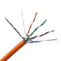 China 23AWG SFTP Cat 7 Network Cable 1000MHz Shielded Indoor Outdoor Solid Bare Copper for sale