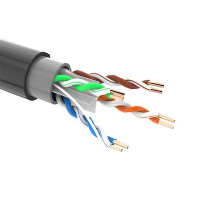 China Grey Colour Four Pair 305m Flat Internet Network Cable for sale