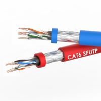 China Cat6 FTP Outdoor Ethernet Cable 1000ft PVC Jacket Bulk LAN Cable for sale