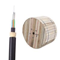 China ADSS Double Jacket Fiber Optic Cable 48 Core 200m 250m Span All Dielectric Self Supporting for sale