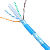 China Custom Indoor Cat6 Cat6a LAN Cable 300Mhz Frequency Pure Copper 0.57mm for sale