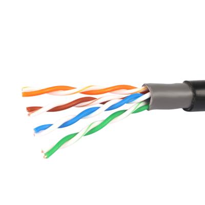 China CCS Waterproof Cat5 Ethernet Cat5e Outdoor Cable HDPE Insulation for sale