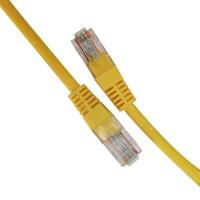 China UTP Cat5e Ethernet Patch Cable Yellow 1000Mbps 100MHz Pure Copper for Router for sale