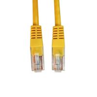 China UTP Cat5e Ethernet Patch Cable Yellow 1000Mbps 100MHz Pure Copper for Router for sale