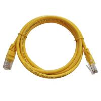 China UTP Cat5e Ethernet Patch Cable Yellow 1000Mbps 100MHz Pure Copper for Router for sale
