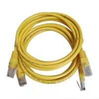China UTP Cat5e Ethernet Patch Cable Yellow 1000Mbps 100MHz Pure Copper for Router for sale