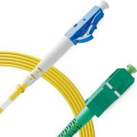 China SC APC Duplex Single Mode Fiber Optic Patch Cord 1M Length Low Insertion Loss ≤0.3dB for sale