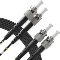 China SC APC Duplex Single Mode Fiber Optic Patch Cord 1M Length Low Insertion Loss ≤0.3dB for sale