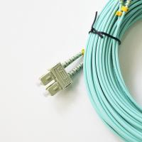 China Duplex SC UPC Multimode OM3 2.0mm Optical Fiber Patch Cord Low Insertion Loss for sale
