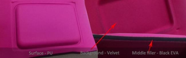 Fashionable Gray EVA Tool Case With Strap For Packing Raincoat , 290*90*50mm