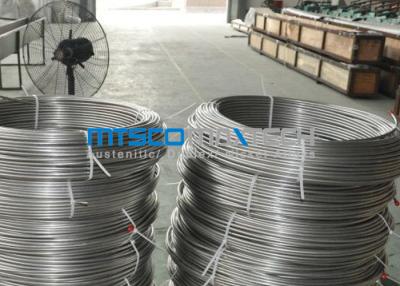China Edelstahl ASTM A269 TP304 umwickelte Schlauchgröße 6.35mm x 1.65mm x 150m/Spule zu verkaufen