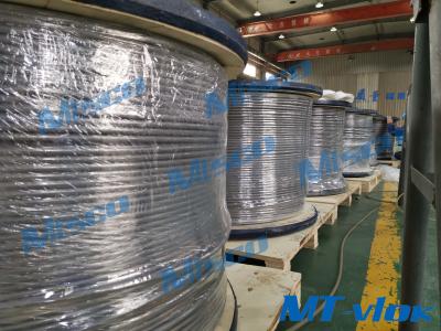 Cina Unisca in lega 825/tubatura arrotolata saldata N08825 12.7*1.24mm per tubatura pre isolata in vendita