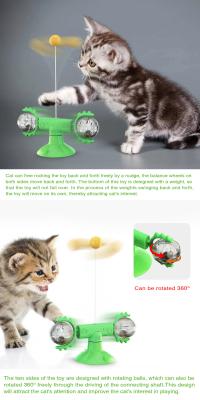 Cina Animale domestico verde Cat Toy Planet Spinning Windmill della corda 20cm della peluche in vendita