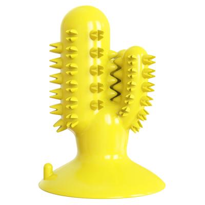 Cina Dente di forma del cactus che pulisce il morso di cane sveglio Toy With Customized Service dei giocattoli dell'animale domestico in vendita