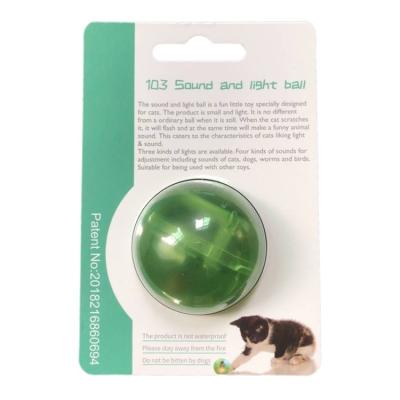 Cina Suono vuoto della sfera di controllo di EVA Cute Pet Toys Interactive dell'ABS lampeggiante in vendita