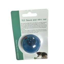 Cina Suono vuoto della sfera di controllo di EVA Cute Pet Toys Interactive dell'ABS lampeggiante in vendita