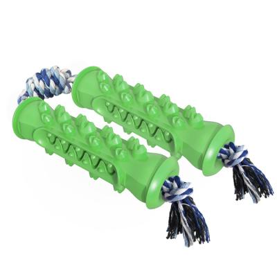 Cina New Design Bone Shape Dog Double Serrated Grinding Rod Teeth Clean Chew And Dog Chew Treat in vendita