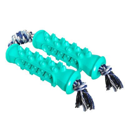 Cina New Design Bone Shape Dog Double Serrated Grinding Rod Teeth Clean Chew And Dog Chew Treat in vendita