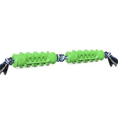 Cina New Design Bone Shape Dog Double Serrated Grinding Rod Teeth Clean Chew And Dog Chew Treat in vendita
