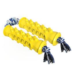 Cina New Design Bone Shape Dog Double Serrated Grinding Rod Teeth Clean Chew And Dog Chew Treat in vendita