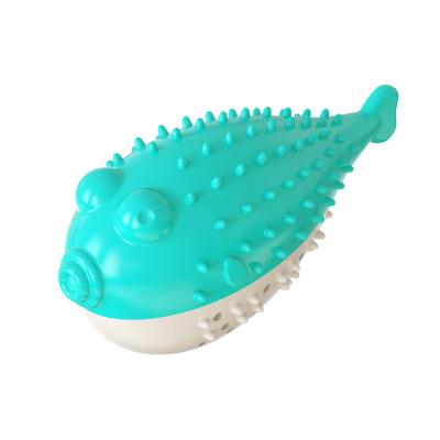 Cina New Cute Pet Cat Toothbrush Toy Catnip Flavor Silicone Simulation Fish Molar Stick Tooth Cleaning Toy Toothbrush in vendita