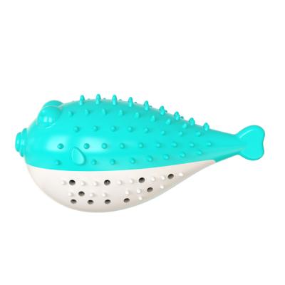 Cina New Cute Pet Cat Toothbrush Toy Catnip Flavor Silicone Simulation Fish Molar Stick Tooth Cleaning Toy Toothbrush in vendita