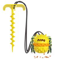 China ABS Elastic Dog Chew Toy Interactive Outdoor Drawstring Ball for sale