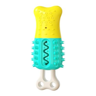 Cina New Design Product Summer Cooling Popsicle-shaped Dog Toothbrush Cooling Molar Stick Dog Pet Chew Toy in vendita