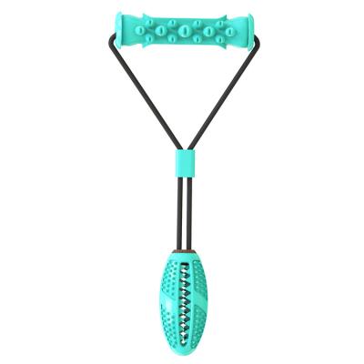 Cina 2021 Top Selling Funny Interactive Puppy Teeth Cleaning Chew Toy Dog Toothbrush Toy in vendita